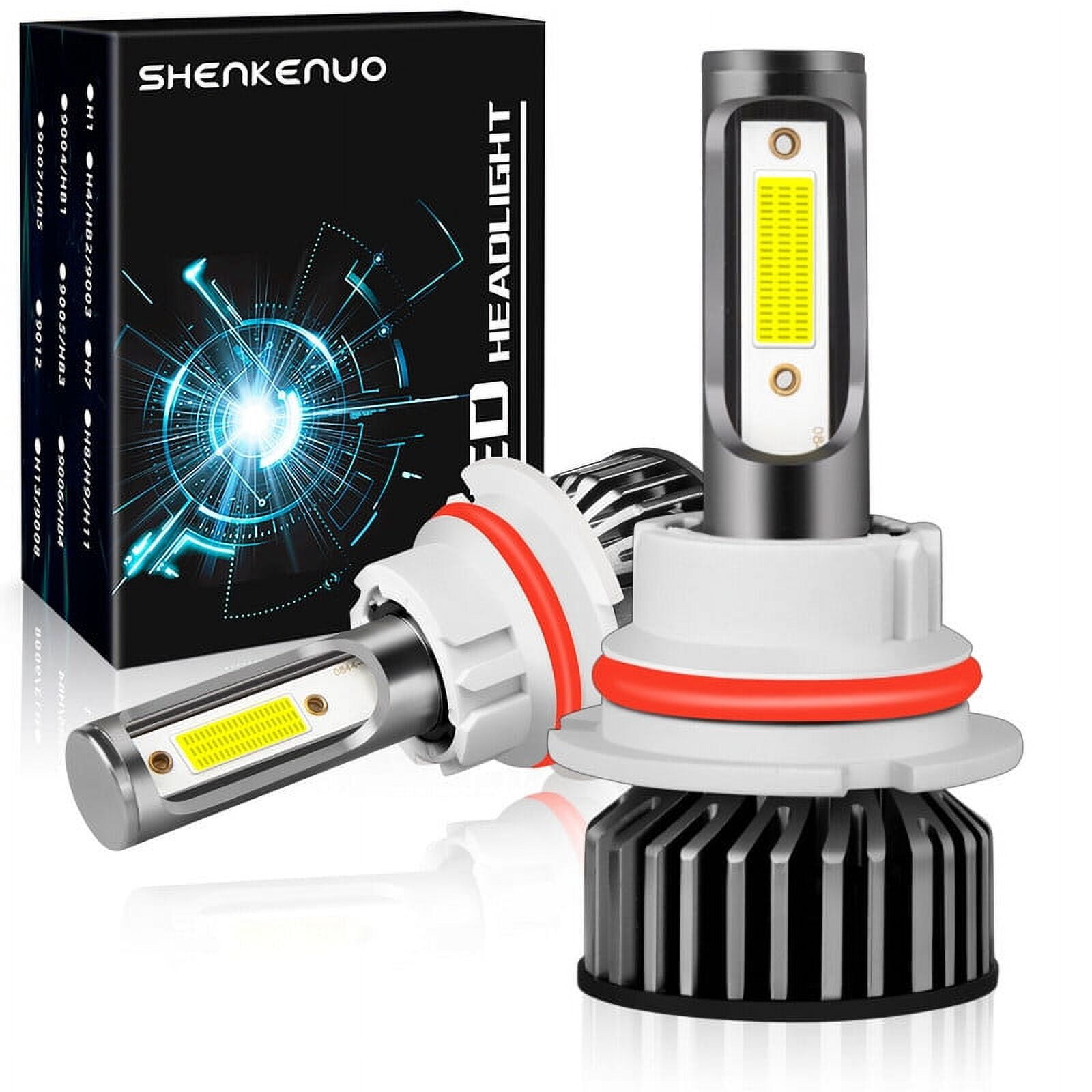 For Ford Mustang 1994 2000 2001 2002 2003 2004 LED Headlight Bulbs 9007 HB5 High and Low Beam 2pcs