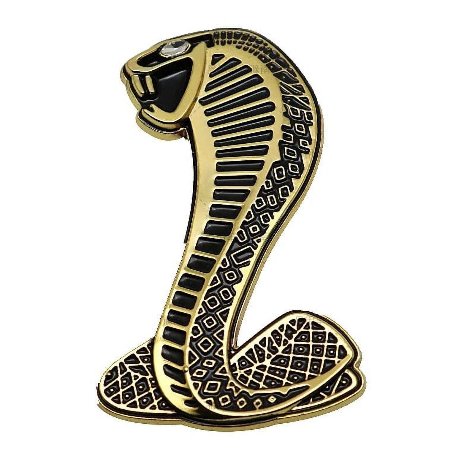 For Ford Mustang Cobra Shelby GT500 GT350 3D Metal Cobra Logo Badge ...
