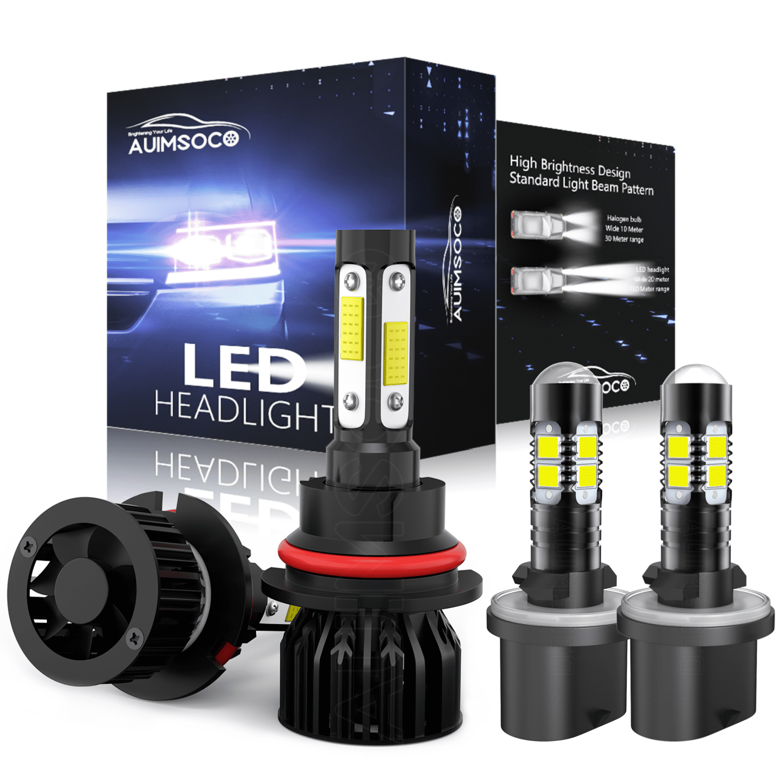 For Ford Mustang Gt Svt Cobra 1994-2004 LED Headlight Fog Light Bulbs ...