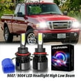For Ford Ranger 1990-2011 LED Headlight Kit 9007 HB5 6000K White High ...