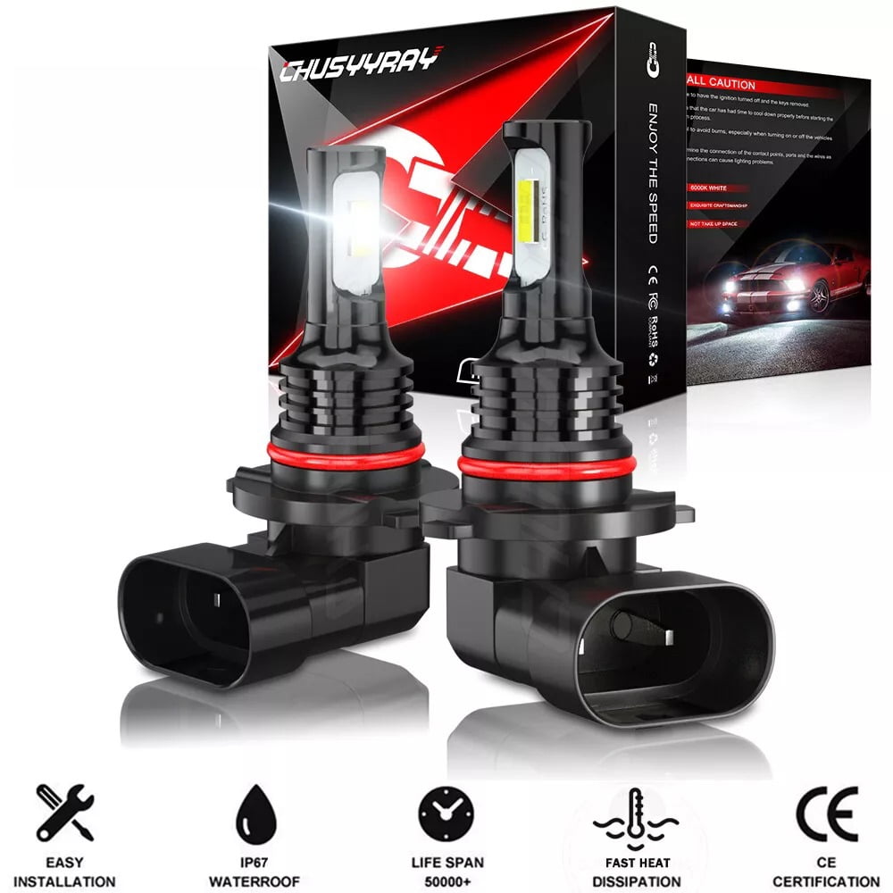 For Ford Taurus 2013-2019 2X 9012 LED Headlight Bulbs High&Low Beam Kit ...