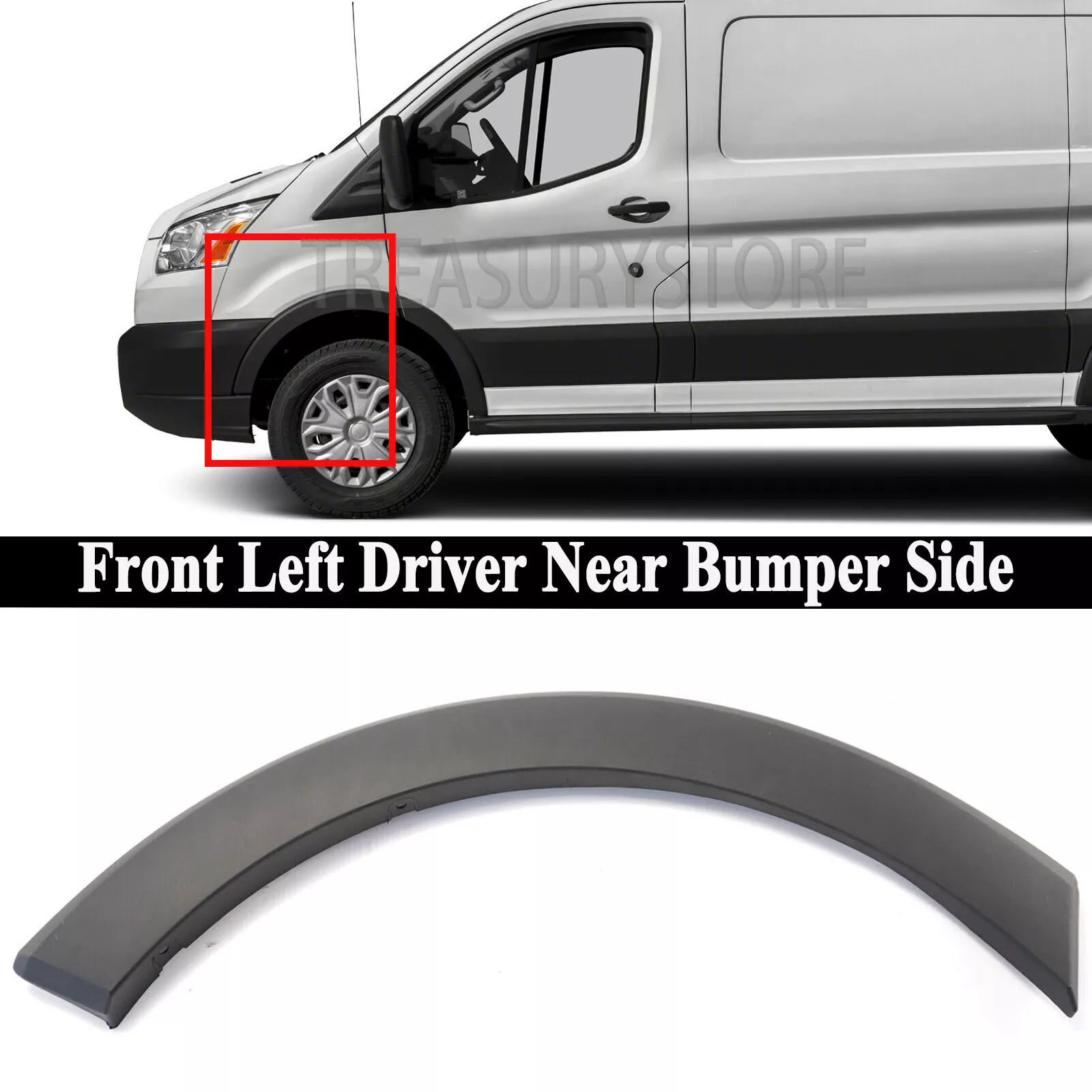 For Ford Transit 150 250 15-22 Front Left Bumper Side Fender Flares ...