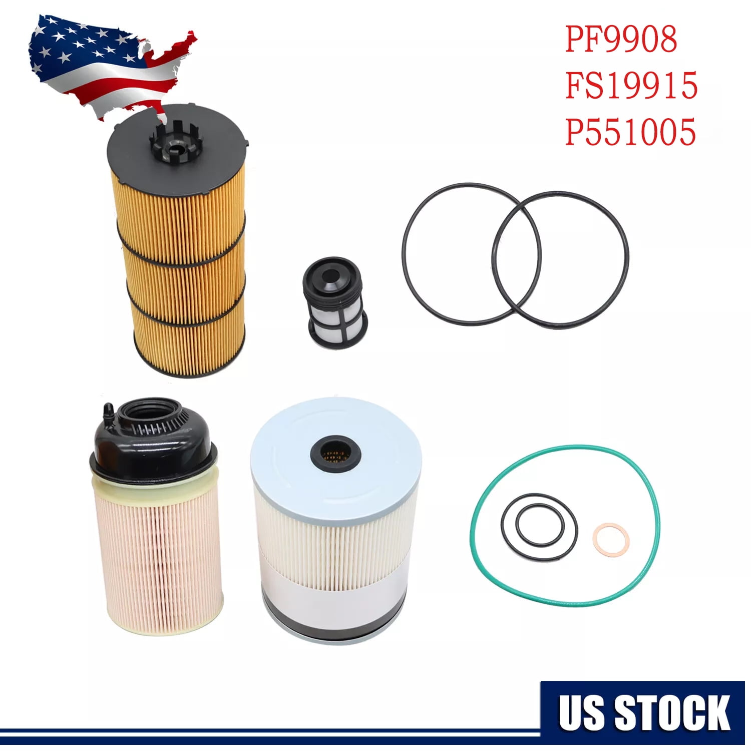 For Freightliner DD13 DD15 DD16 Oil & Fuel Filter P551011 P551063 ...