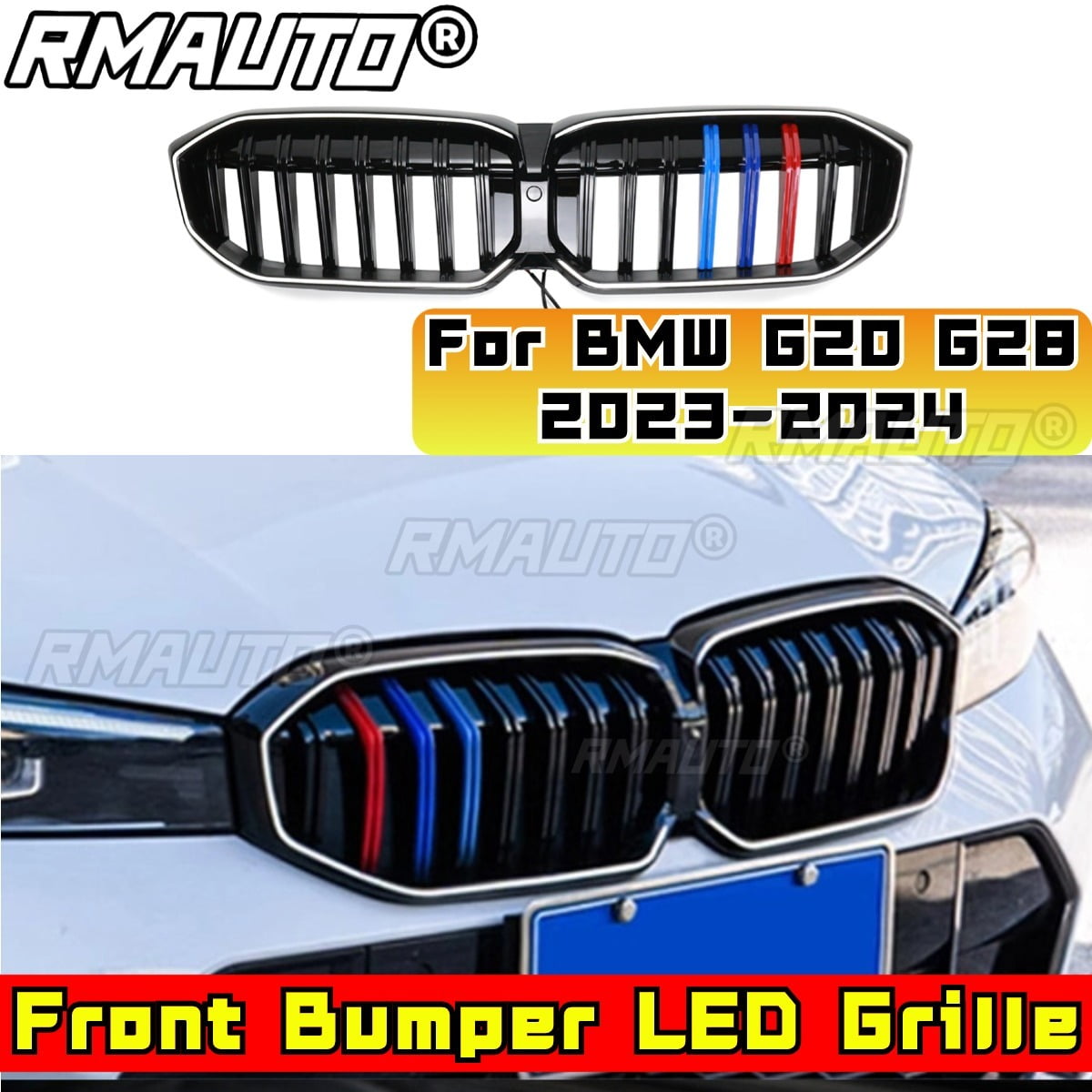 For G20 LED Bumper Grill Car Bumper Grill Body Kit Front Bumper LED ...