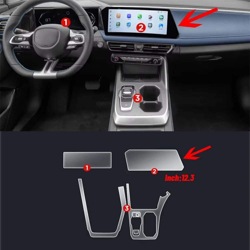 For GAC EMZOOM GS3 2023 2024 Auto Central Control Screen TPU Navigation ...