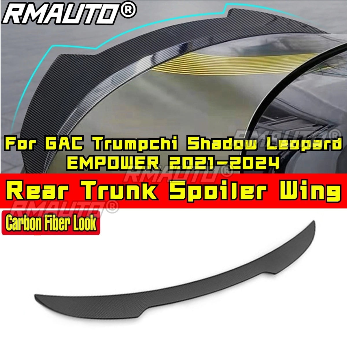 For GAC Trumpchi Shadow Leopard EMPOWER 2021-2024 Rear Roof Spoiler ...