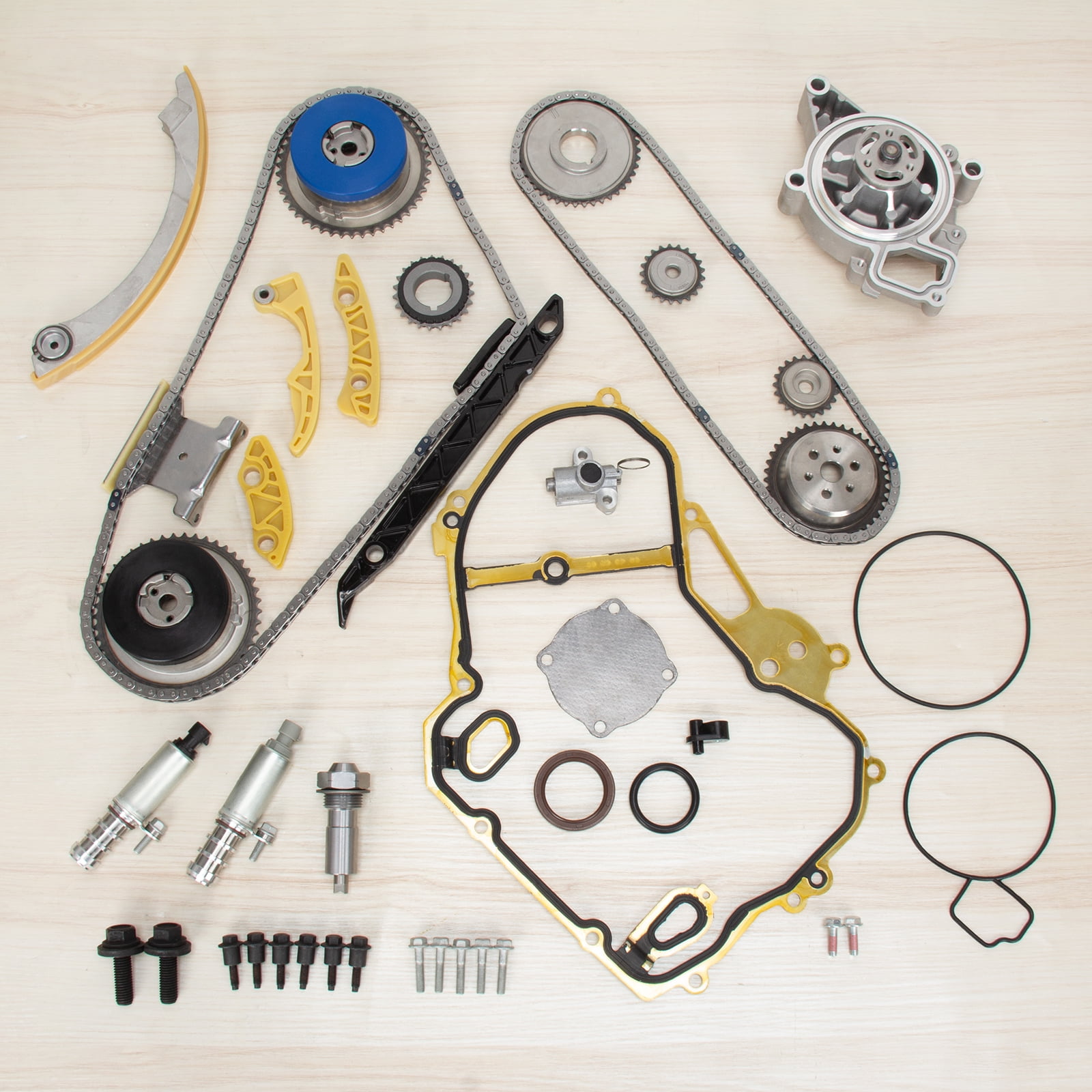 For GM Chevy 2.0L 2.4L W/ Water Pump Timing Chain Kit VCT Selenoid ...