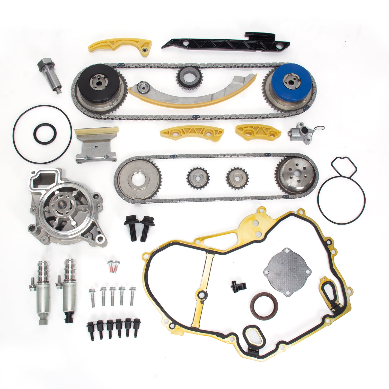 For GM Ecotec 2.0L 2.4L Timing Chain Kit Selenoid Actuator Gear Oil ...