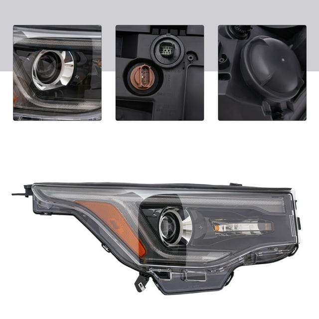 For GMC Acadia 17-19 W/LED DRL Halogen Headlight Headlamp Passenger ...