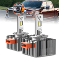 For GMC Sierra 2500 3500 HD 2016-2019 D5S LED Headlight Bulbs Kit High ...