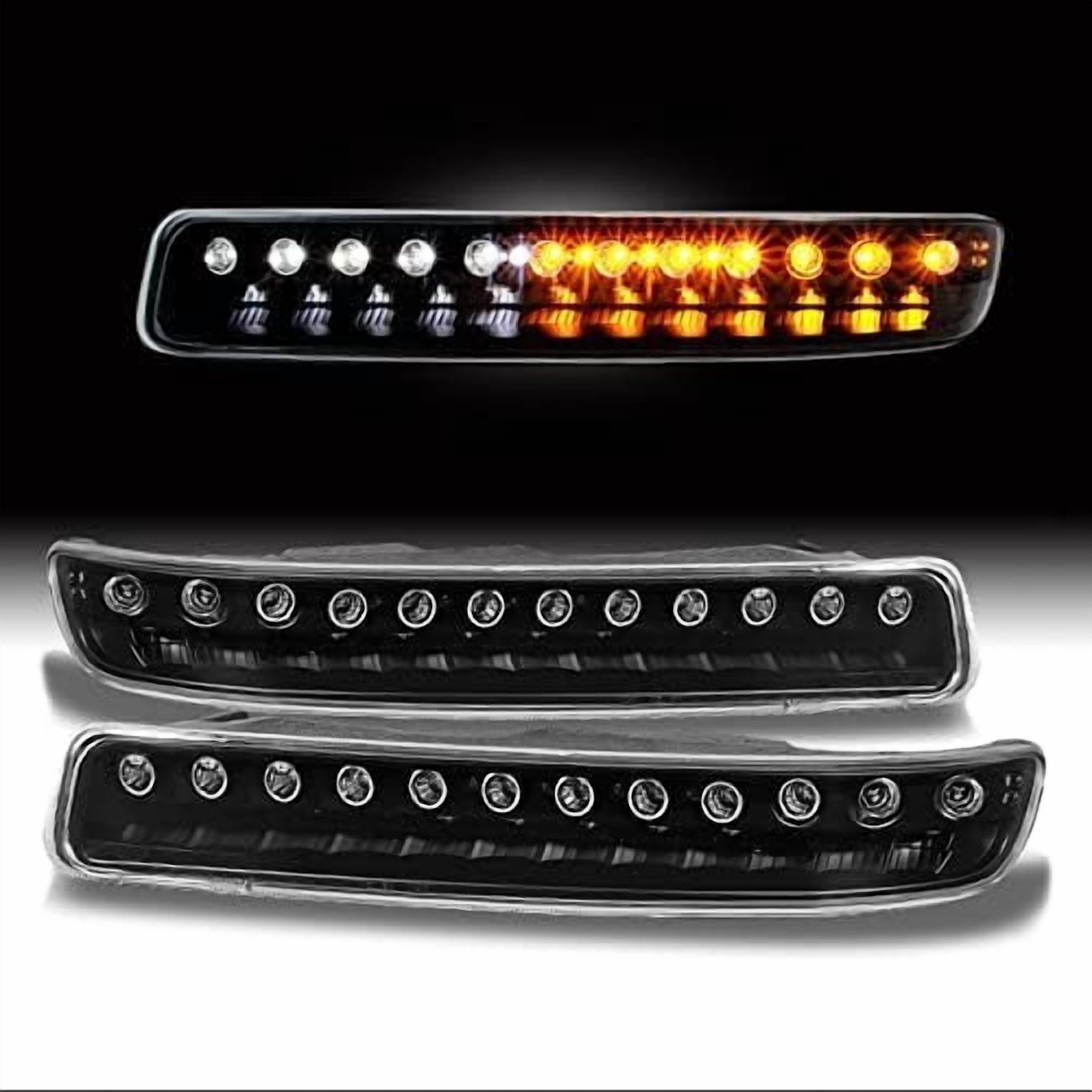 - For GMC Sierra Yukon XL LED Front Bumper Signal Lights Parking Lamps ...