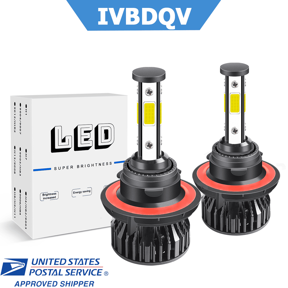 For GMC Yukon 2007-2014 LED Headlight Bulbs H13/9008 High/Low Beam Kit ...