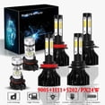 For GMC Yukon 2015-2019 Headlights 9005 LED High Beam H11 Low Beam and ...
