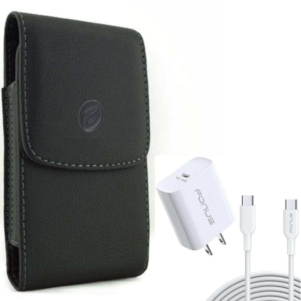 For Galaxy A73 /A23 /A14 /A13 - 18W PD Home Charger w Case Belt Clip ...