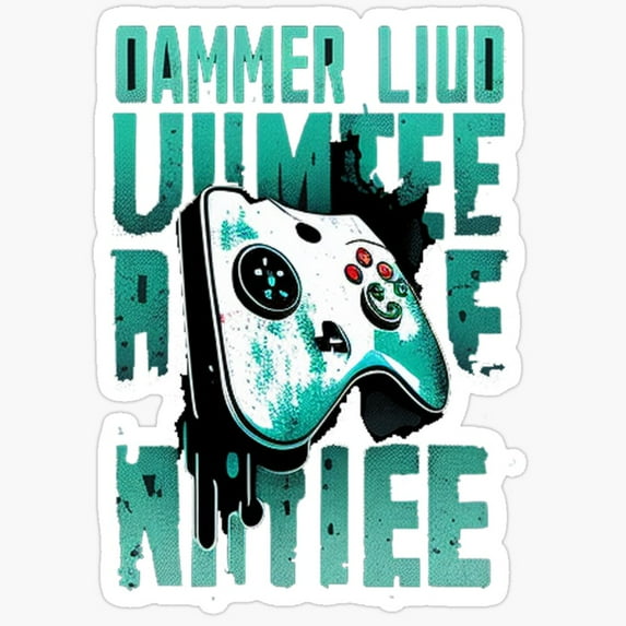 For Gamers And Video Games Sticker Phone Decal Water Bottle Stickers ...