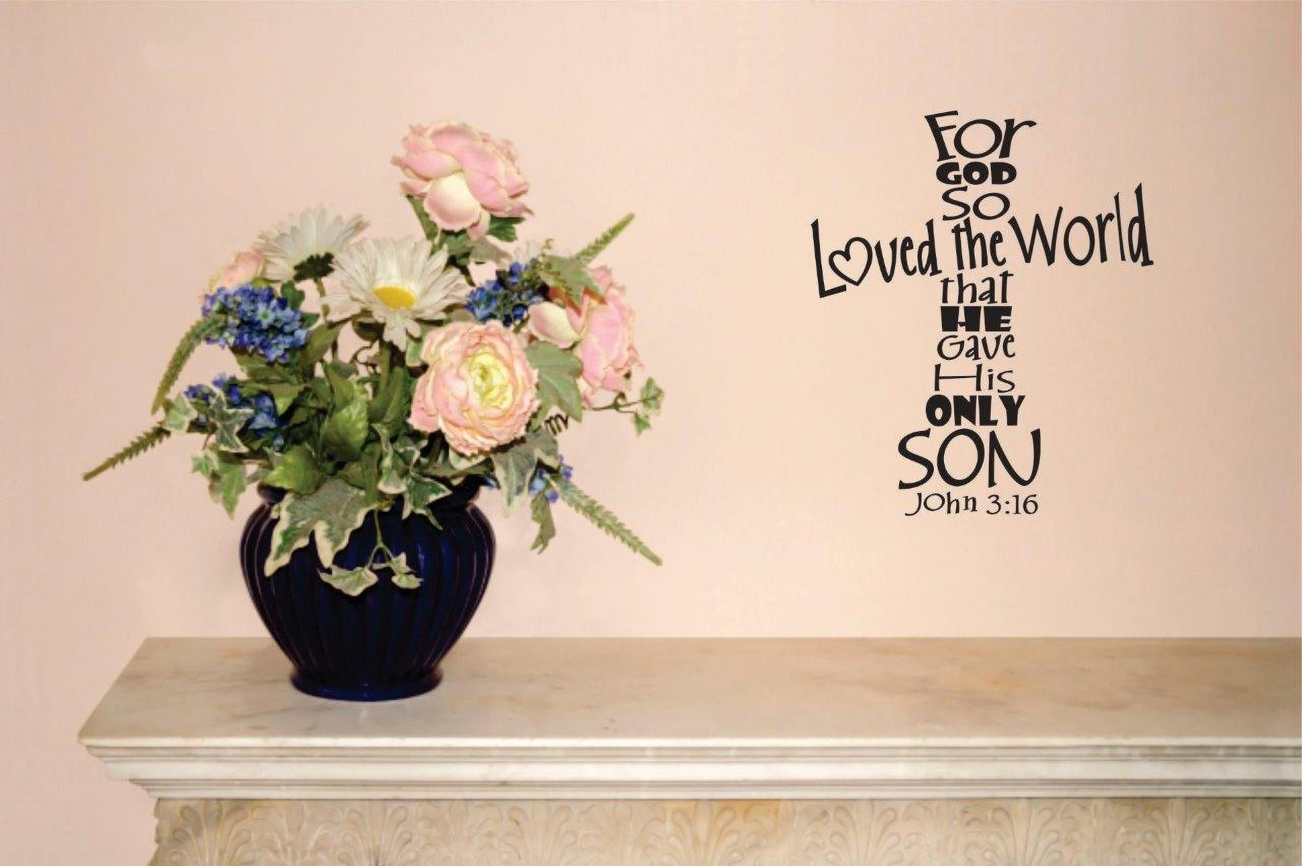 For God SoThe World That Gave His Only John Christ God Religious Pray ...