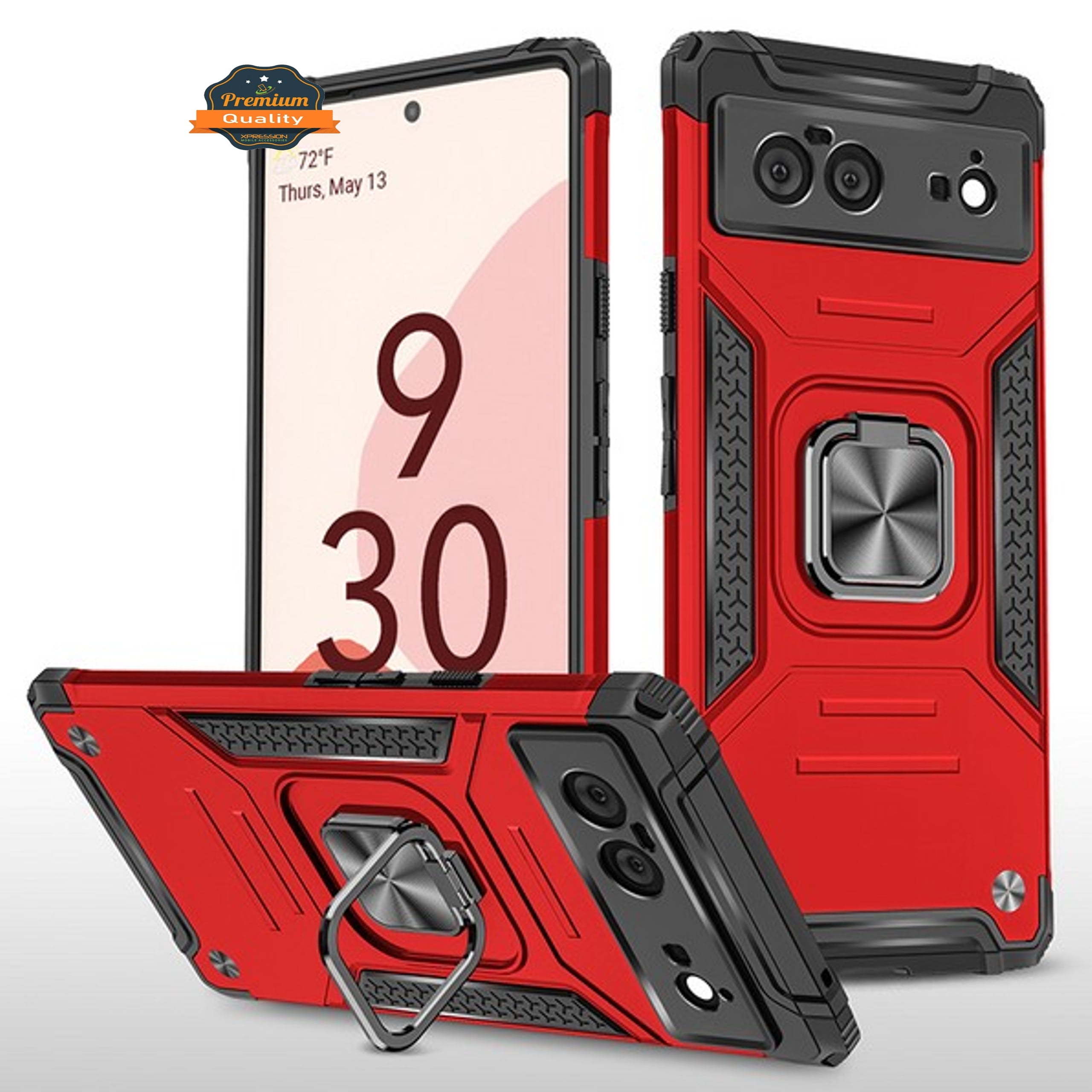 For Google Pixel 6 Hybrid Dual Layer TPU and Hard PC Anti-Slip Full ...