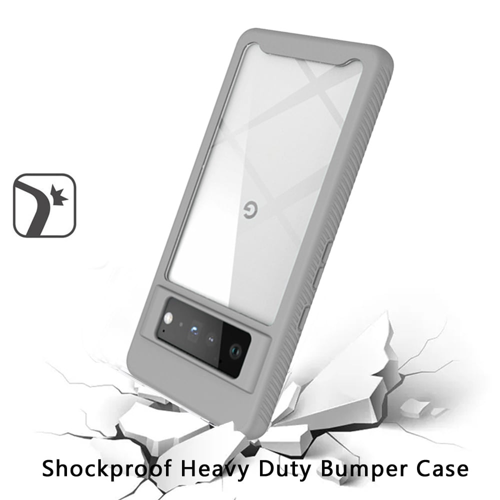 For Google Pixel 6 Pro Clear Dual Layer Tuff Rugged Bumper Frame Heavy ...