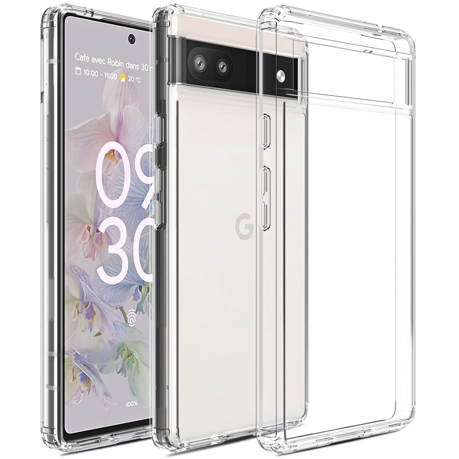 MG Shockproof Slim Cell Phone Case for Google Pixel 6a, Clear - Walmart.com