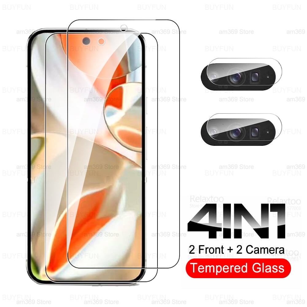 For Google Pixel 9 Pro XL Glass 4in1 Camera Tempered Glass On Pixel9 ...