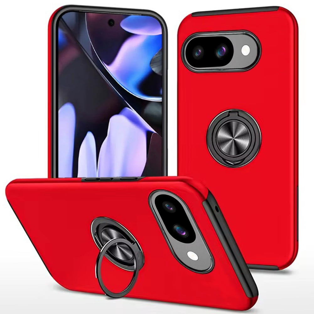 For Google Pixel 9A CHIEF Oil Painted Magnetic Ring Stand Hybrid Case ...