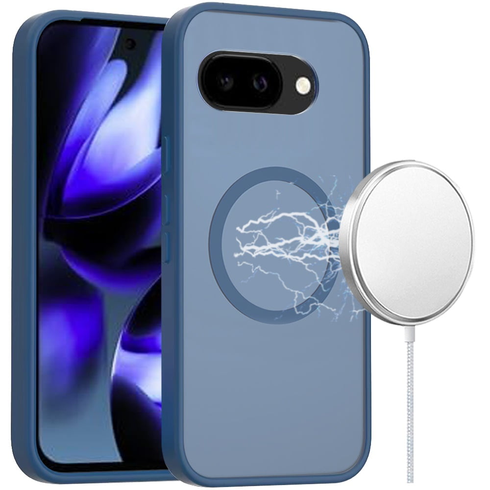 For Google Pixel 9A [Magnetic Circle] Smooth Safe Matte Feel Hybrid ...