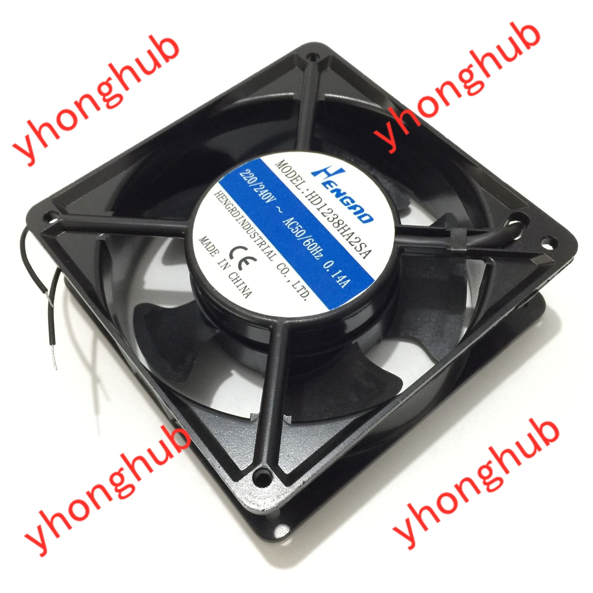 For HENGRD HD1238HA2SA AC 240V 0.14A 120x120x38mm 2-Wire Server Cooling Fan - Walmart.com