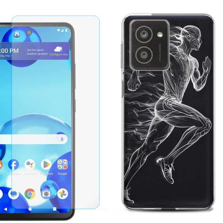 For HMD Vibe Shockproof Phone Case Cover with Tempered Glass Screen ...