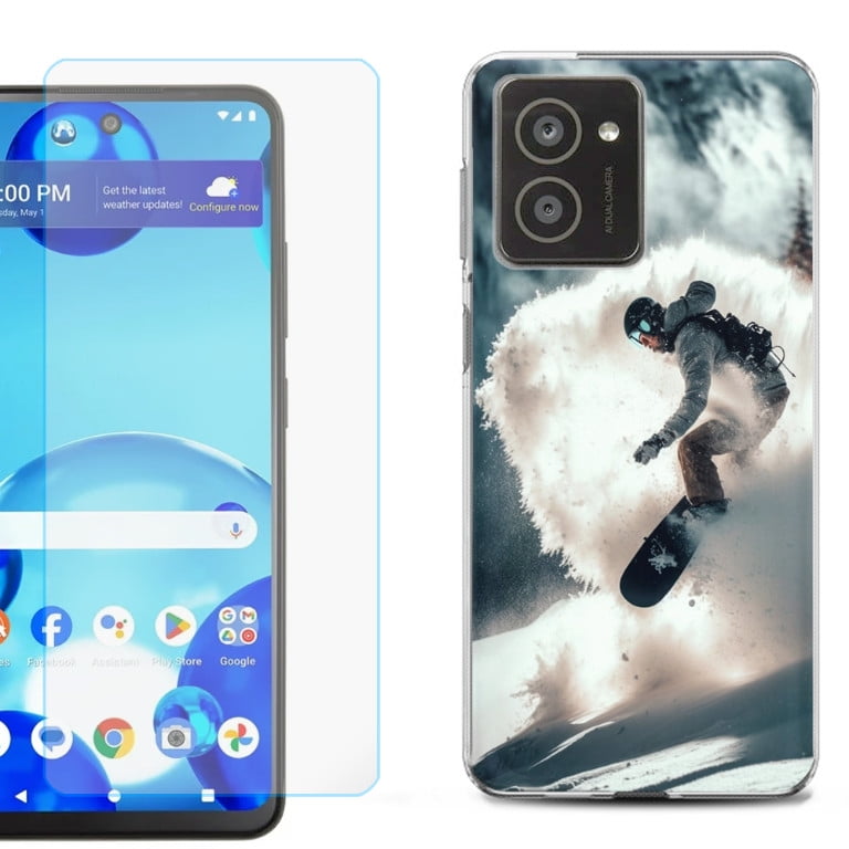 For HMD Vibe Shockproof Phone Case Cover with Tempered Glass Screen ...