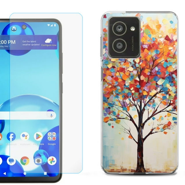 For HMD Vibe Shockproof Phone Case Cover with Tempered Glass Screen ...