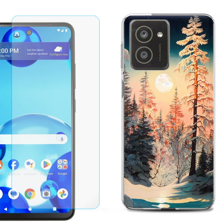 For HMD Vibe Shockproof Phone Case Cover with Tempered Glass Screen ...