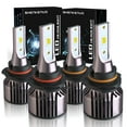 For HONDA CIVIC 2004-2015 Headlight Bulbs 9005 9006 High/Low Beam 50W ...