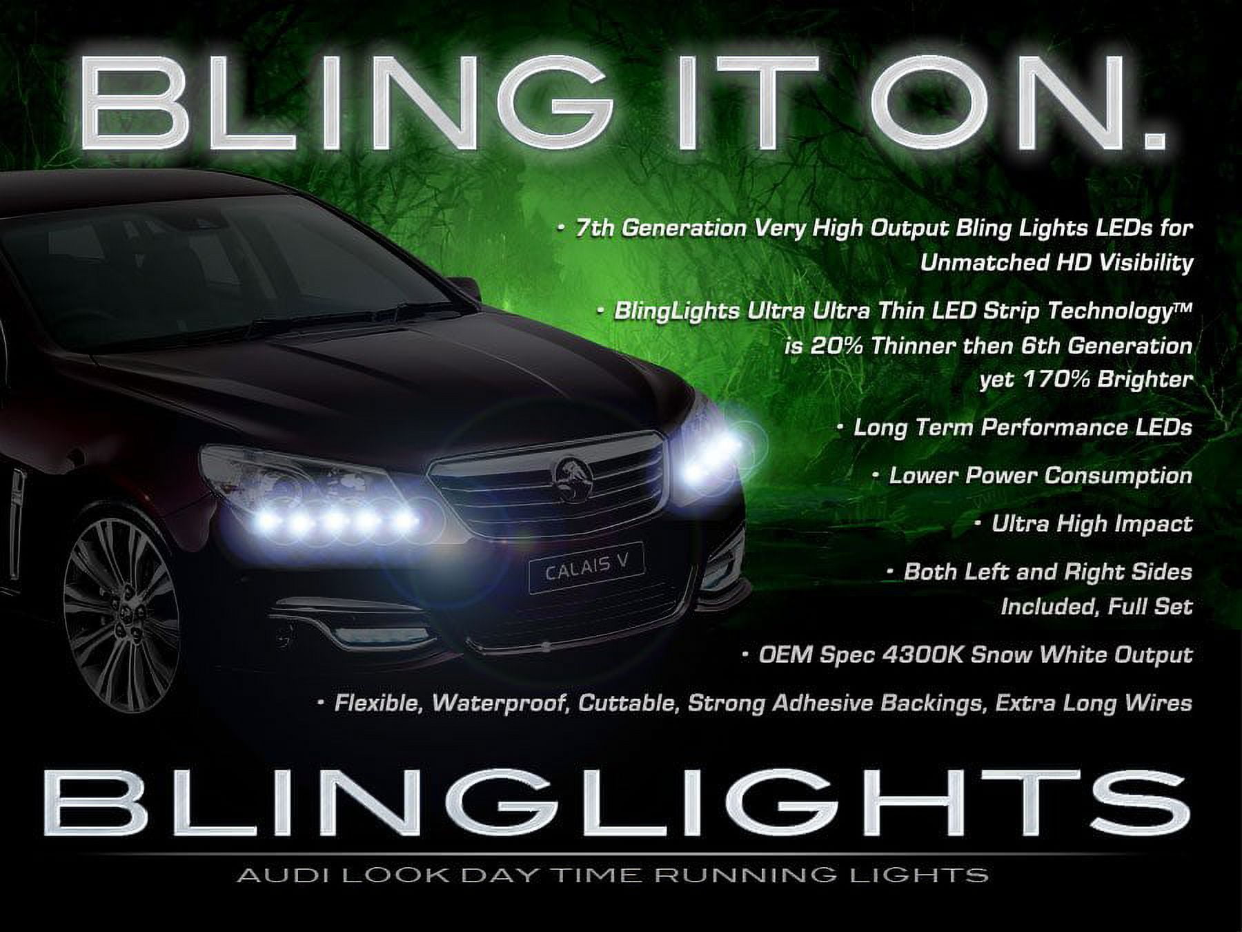 For Holden Ute LED DRL Head Lamp Light Strips Day Time Running Kit ...