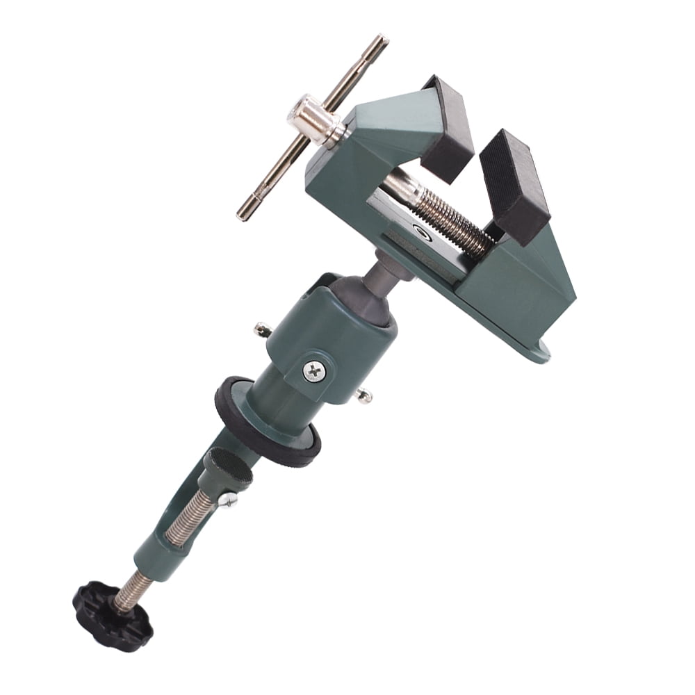 For Holding Small Parts Universal Table Vise 3" Aluminum Swivel 360 ...
