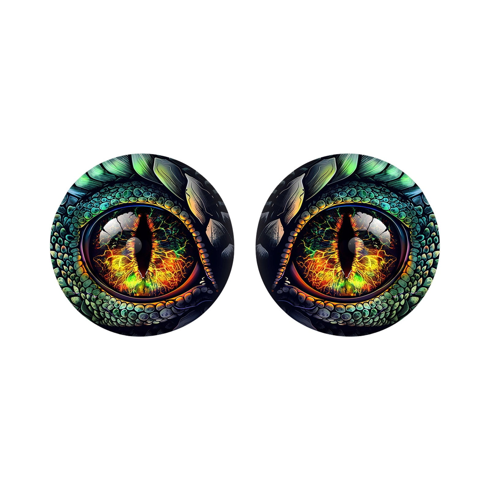 For Home Deocr,Colorful Dragon Eyes Headlight Sticker Headlight Eyes ...