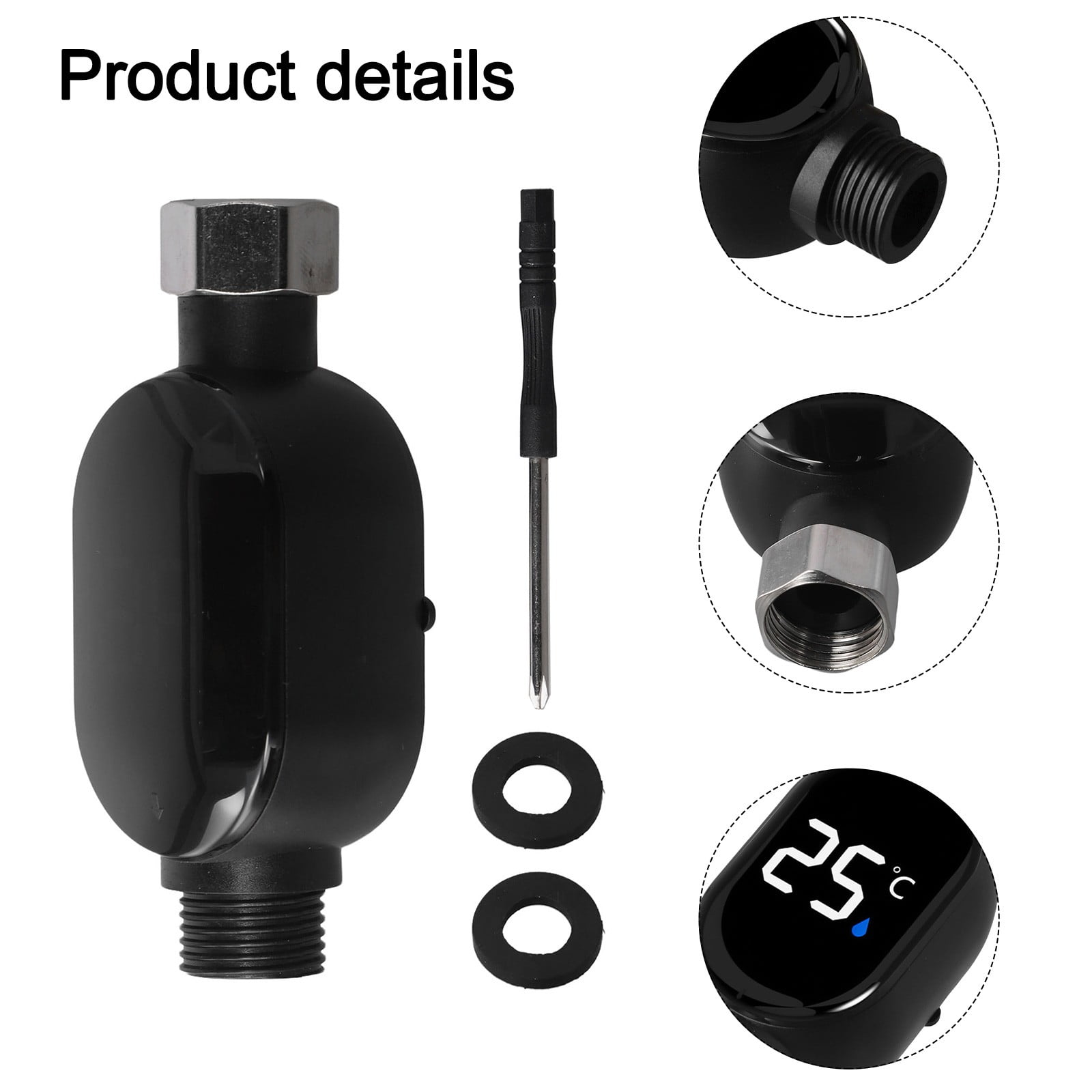 For Home Use For Baby Bath Real-time Temperature Monitor Celsius Water ...