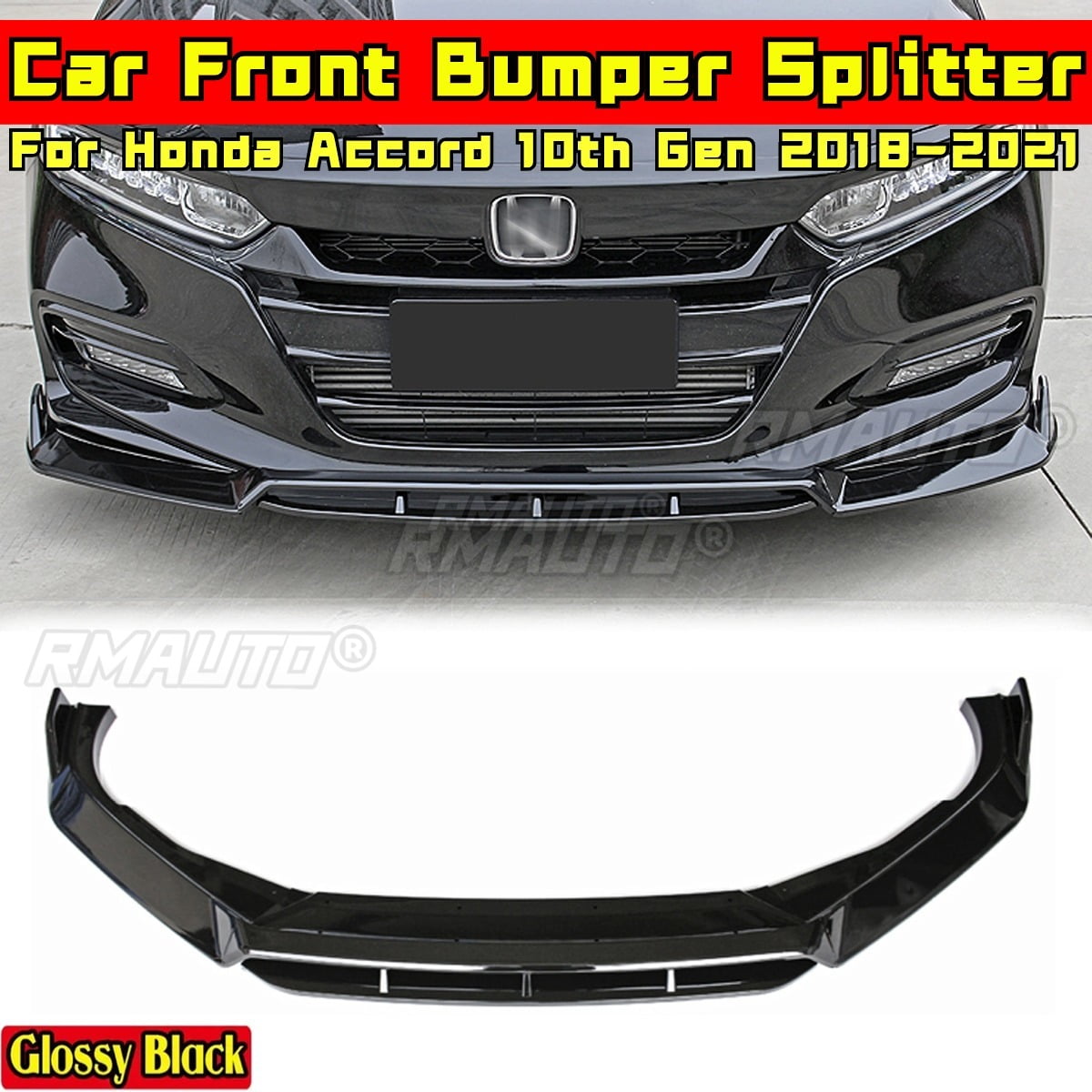 For Honda Accord 10th Gen 2018-2021 Body Kit Front Bumper Diffuser ...