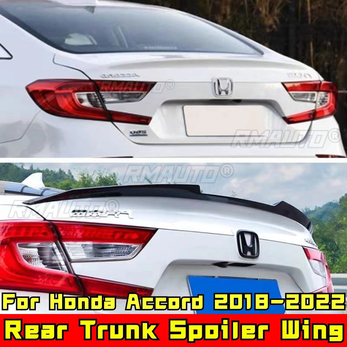For Honda Accord 10th Gen 2018-2022 Body Kit Car Rear Spoiler Gloss ...