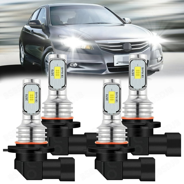 LED Headlight Bulbs for Honda Accord 2003-2007 High/Low Beam Kit 9005 ...