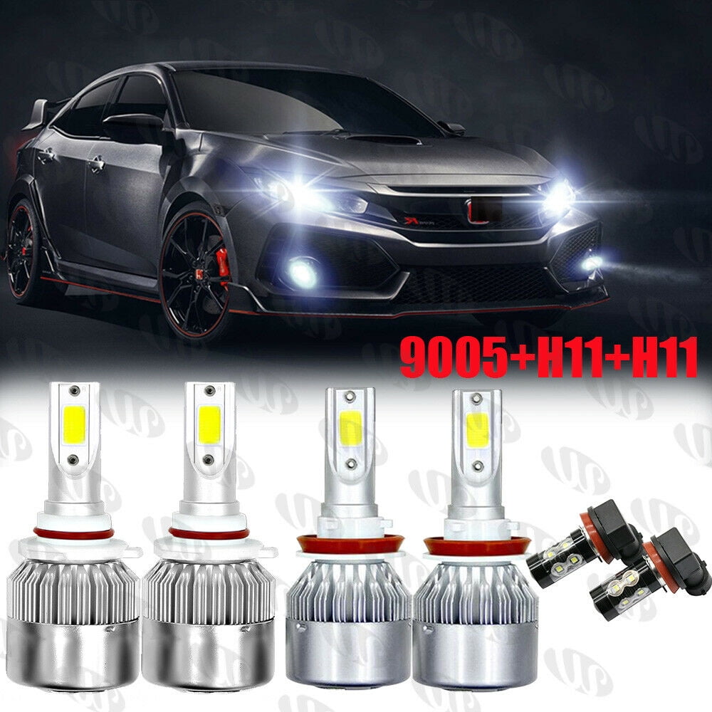 AlexTong For Honda Accord 2006-2012 LED Headlight Bulbs, High Beam, Low ...