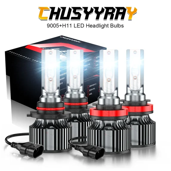 For Honda Accord 2008-2017 6000K White 4PC LED Headlight Hi-Low Beam ...