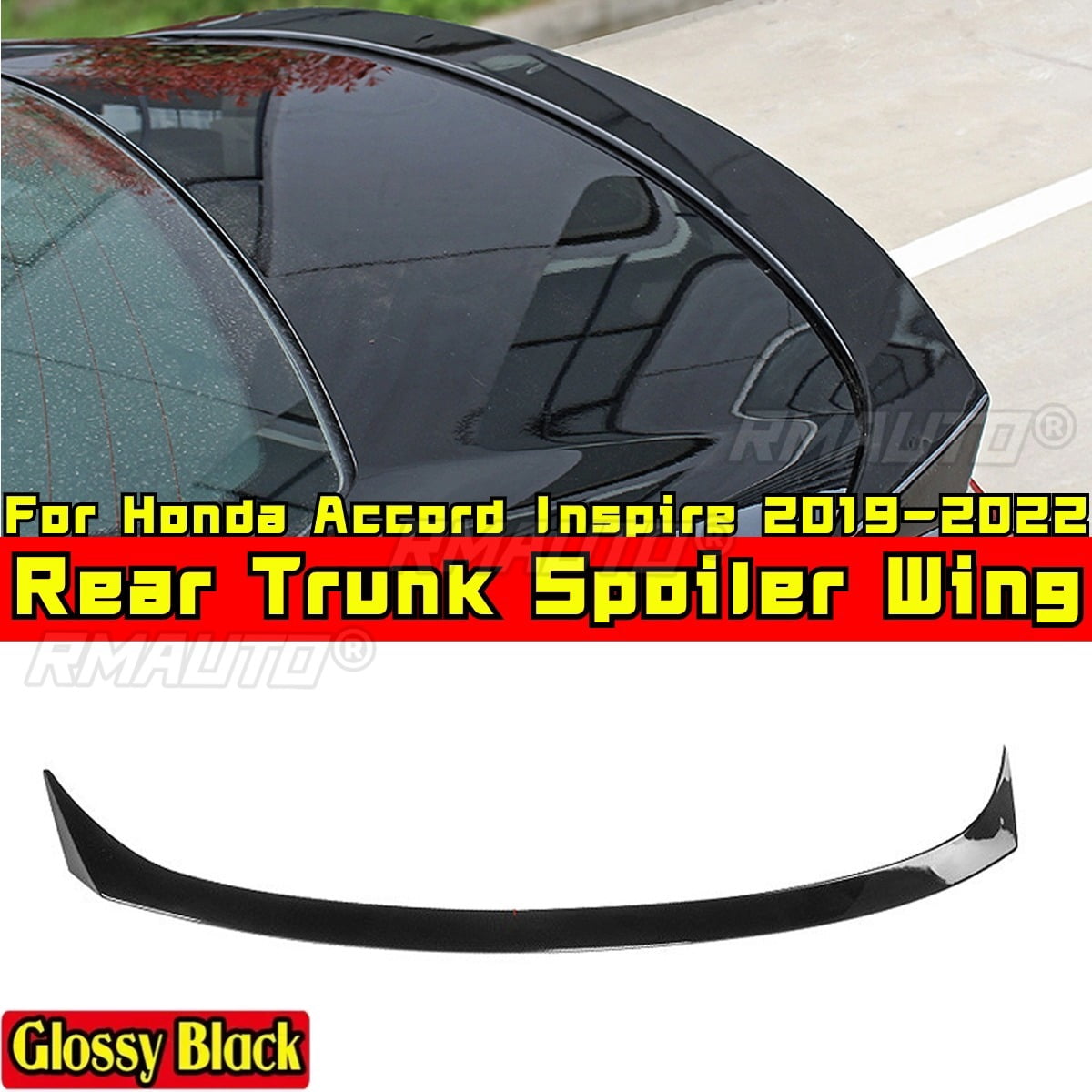 For Honda Accord Inspire 2019-2022 Body Kit Rear Wing Carbon Fiber Look ...