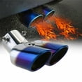 For Honda CR-V CRV HR-V Curved 2" Rear Exhaust Pipe Tail Muffler Dual ...