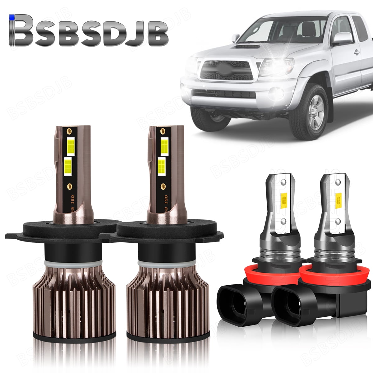 For Honda CRV CR-V 2007-2014 White LED Headlight High/Low Beam + Fog ...