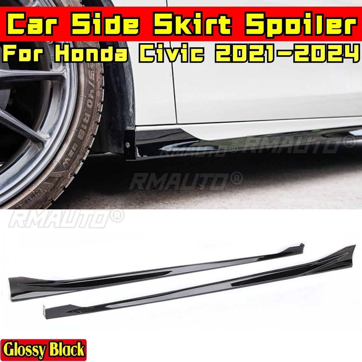 For Honda Civic 11th Gen 2021-2024 Body Kit Honda Civic Car Side Skirt ...
