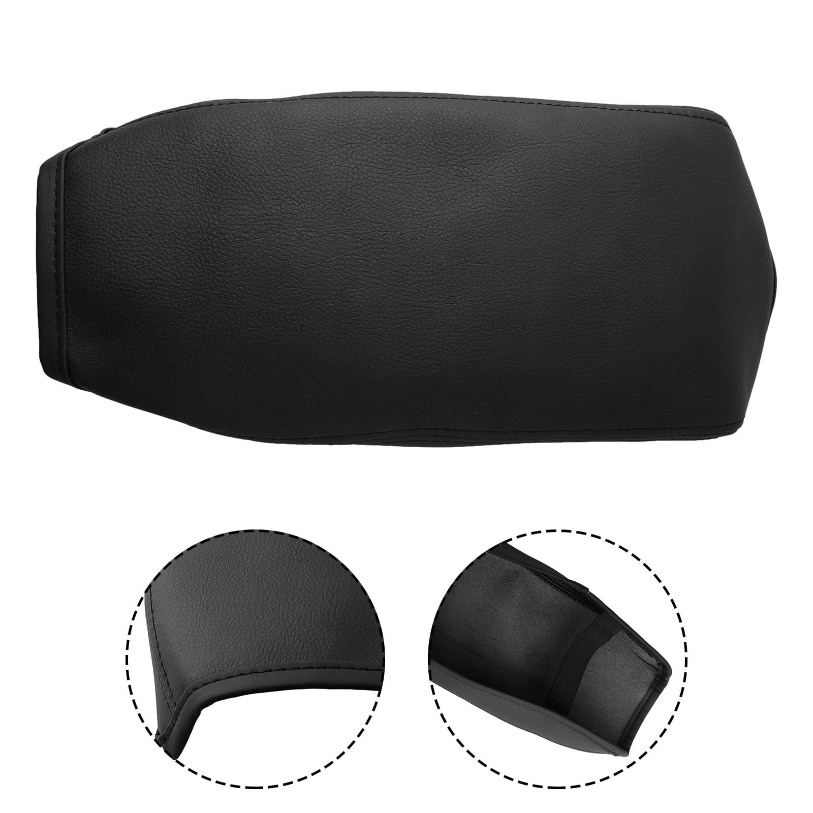 For Honda Civic 2012-2015 Black Pu Leather Center Console Lid Armrest ...