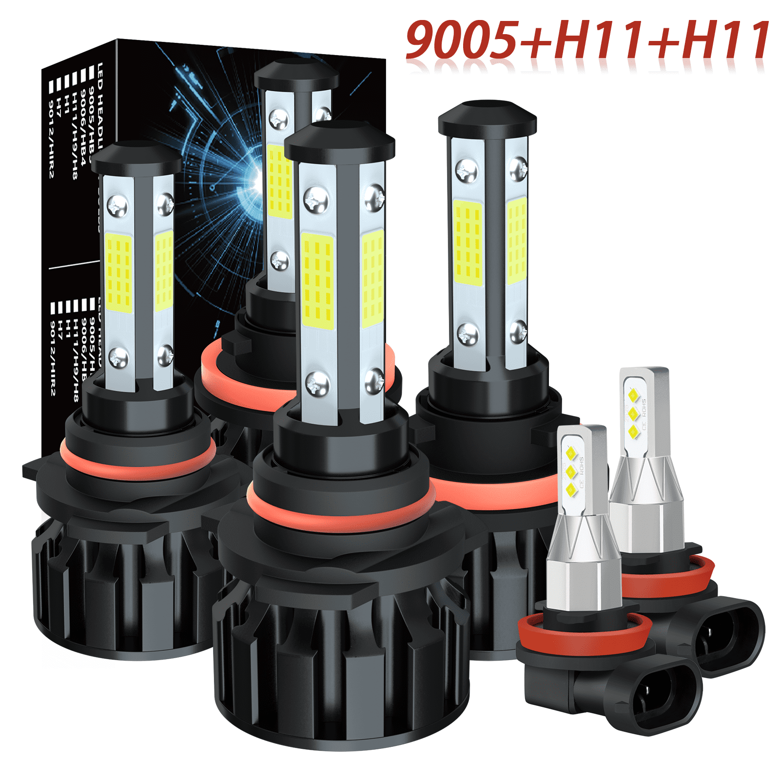 For Honda Civic 2016-2020 LED Headlight Combo High Low Beam Fog Light ...