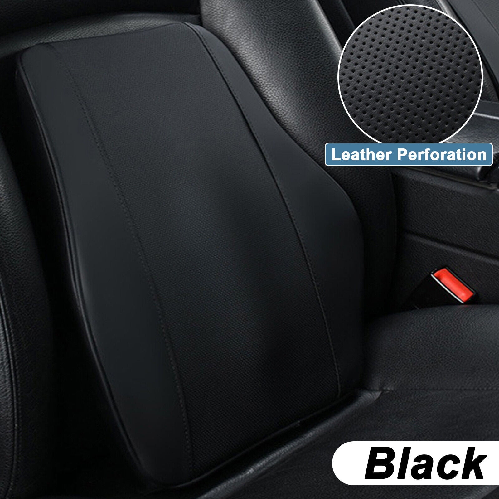 For Honda Civic CR V Car Backrest Support Memory Foam PU Leather Seat Waist Lumbar Support
