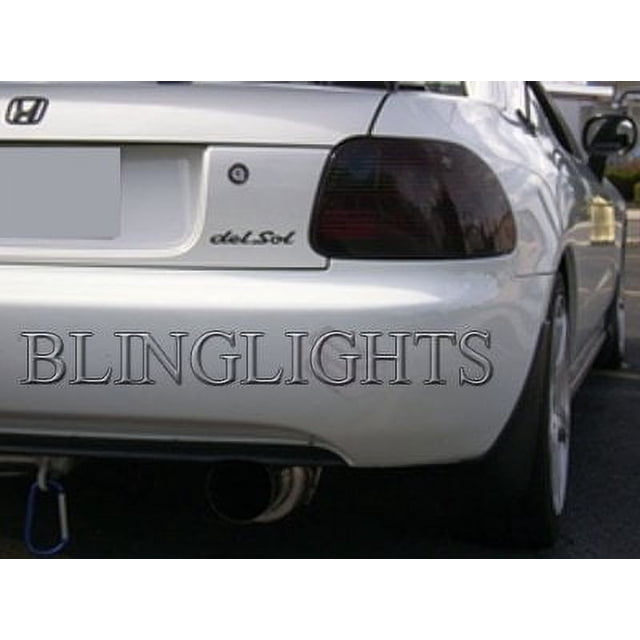 For Honda Civic Del Sol Tint Smoked Tail Lamps Lights Overlays Film ...