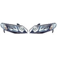 For Honda Civic Headlight Assembly Unit 2006-2011 Pair Driver and ...